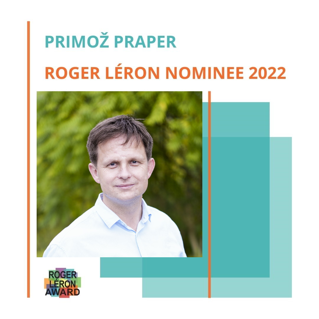 Primož Praper in the race for The Roger Léron Award in the field of ...